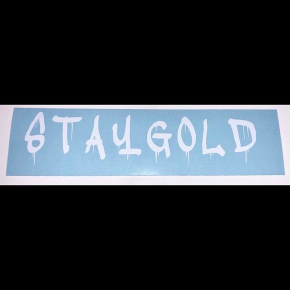 Stay Gold | Wall Decor | Drippin Stay Gold Sticker | Poshmark